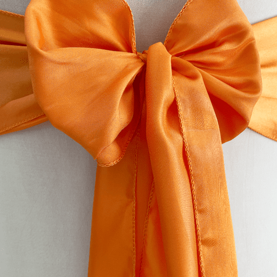 Burnt Orange Chair Sashes For Weddings – IMA Trading Ltd