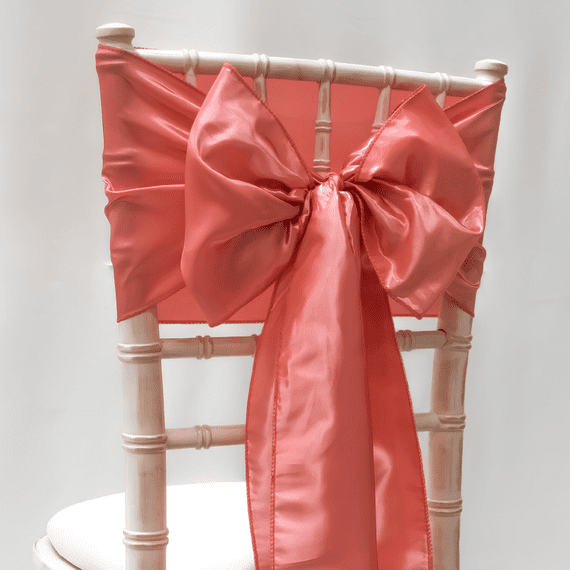 Classic & Beautiful Coral Taffeta Sashes – IMA Trading Ltd