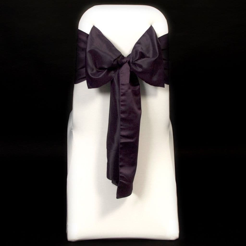 DARK PURPLE SATIN SASH – IMA Trading Ltd