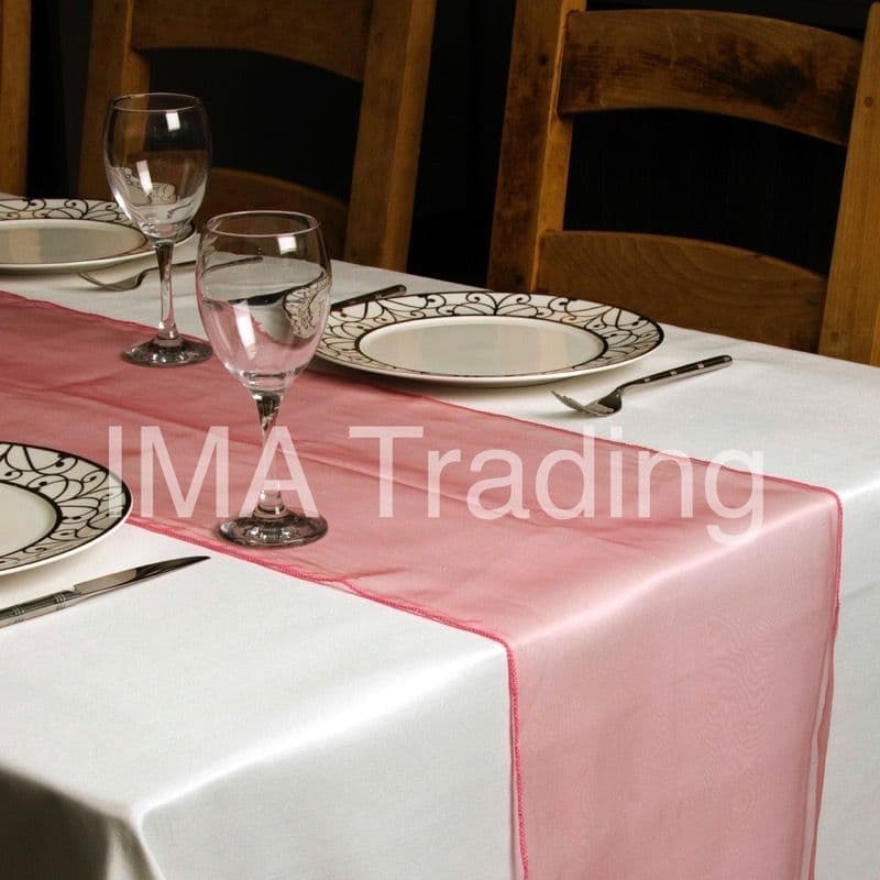 Dusty Pink Organza Table Runner – IMA Trading Ltd