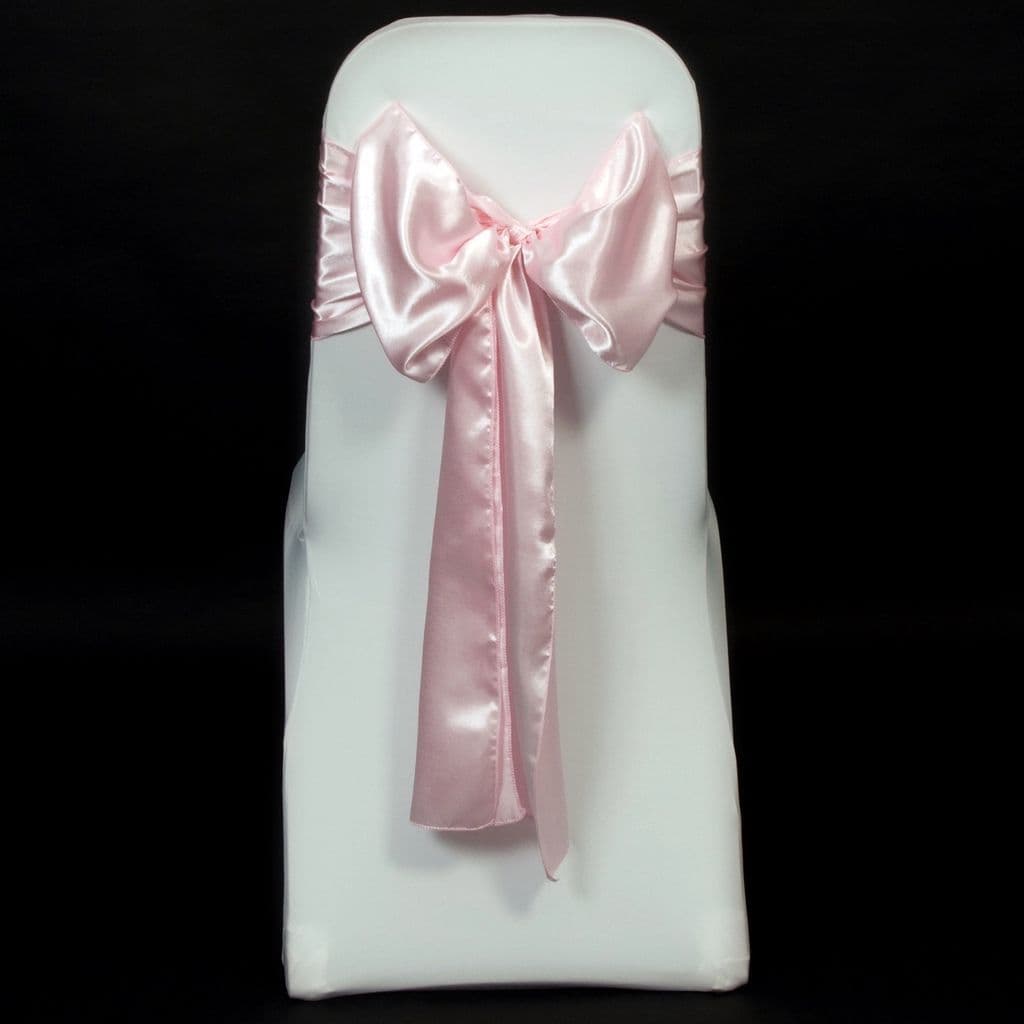 Chair Sashes & Bands | Pink Satin Sashes | IMA Trading – IMA Trading Ltd